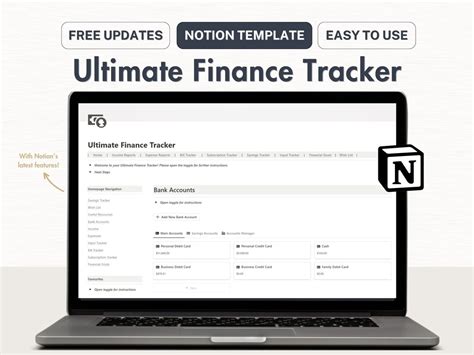 Notion Template Personal Finance Tracker Budget Planner Notion Income