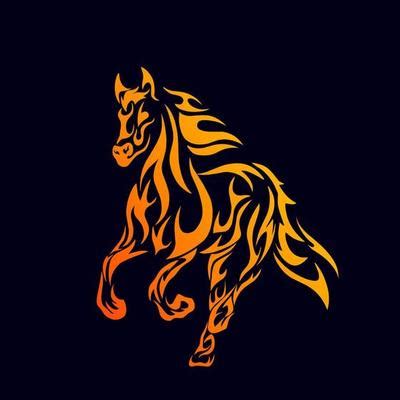 Cavalo Mustang Vetor Adesivo Vetor De Cavalo Mustang PNG Imagens