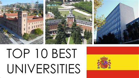 Top Best Universities In Spain Top Mejores Universidades De