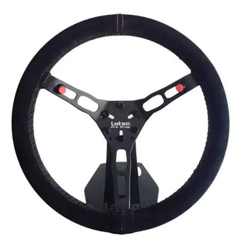 Volante Lotse Pro Drag Camur A Preto Tarja Preta Pro Cm Parcelamento