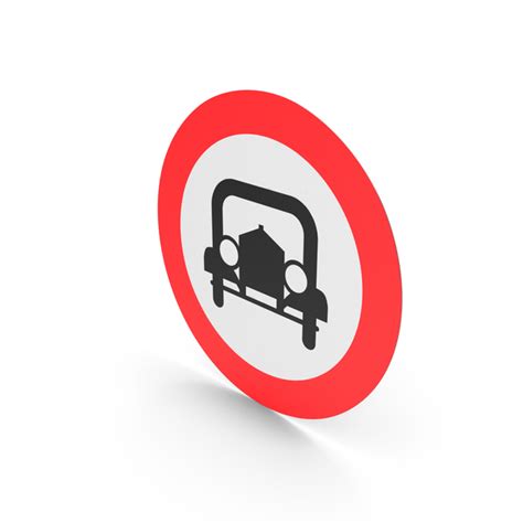 No Motor Vehicles Except Motorcycles Without Sidecar Road Sign Png