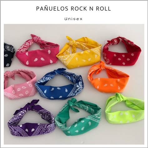 Pañuelos rock n roll Pack x 10 Panamá Cotillón