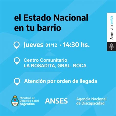 EL ESTADO EN TU BARRIO EN BARRIO NUEVO Municipio General Roca