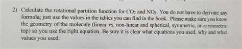 solved 2 calculate the rotational partition function for