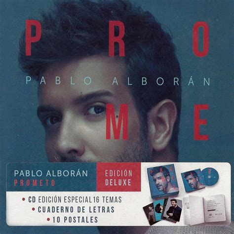 Carátula Frontal de Pablo Alboran Prometo Edicion Deluxe Portada