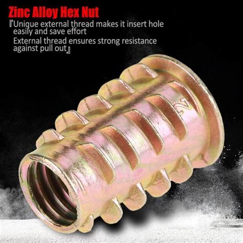 Cikonielf Écrou hexagonal de tête d entraînement 50pcs M1025mm Zinc