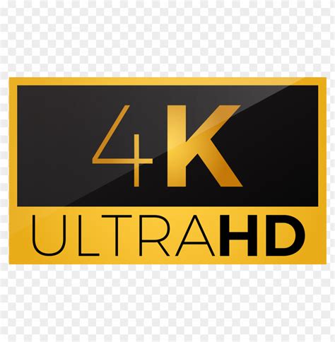 4k Ultra Hd Logo Cutout PNG Clipart Images TOPpng