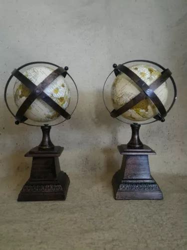Globo Terraqueo Mapamundi Astrolabio Giratorio Mapa Antiguo Mebuscar