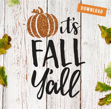 It S Fall Y All SVG It S Fall Sign SVG With Etsy