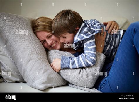 Mature Mother And Son Cuddling Hi Res Stock Photography And Images Alamy