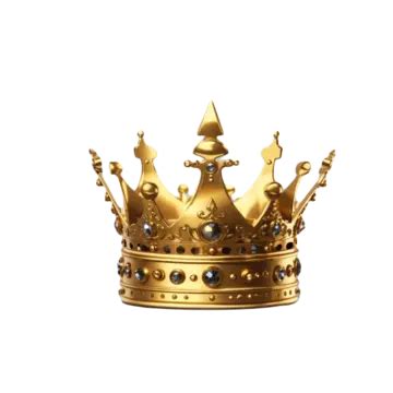 Gold Crown Isolated On White Background Gold Crown Isolated On White