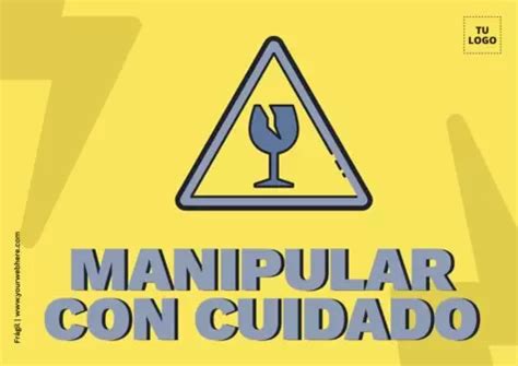Crea un cartel de Frágil para imprimir gratis