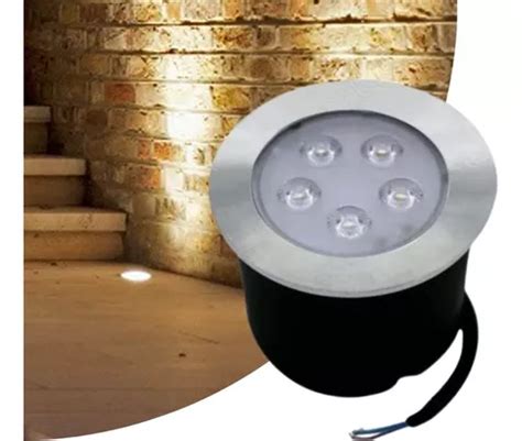 Kit 2 Balizador Spot Led Embutir Chão Piso Jardim 5w 3000k MercadoLivre