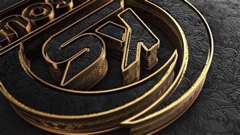 Create A BLACK GOLD 3D LOGO REVEAL In After Effects Element 3D Free