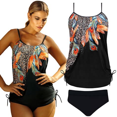 Tankini Str J K Pielowy Dwucz Ciowy Self Xxl Allegro Pl