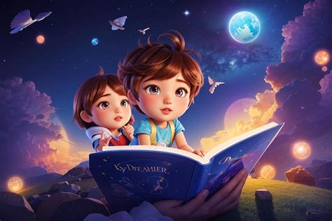 Diseño de portada de libro de cuentos para niños Foto Premium