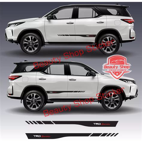 Jual Sticker Mobil Toyota Fortuner Trd Sportivo Stiker Cutting Trd