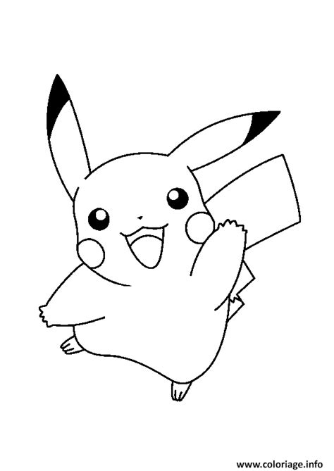Coloriage Pikachu Jecolorie
