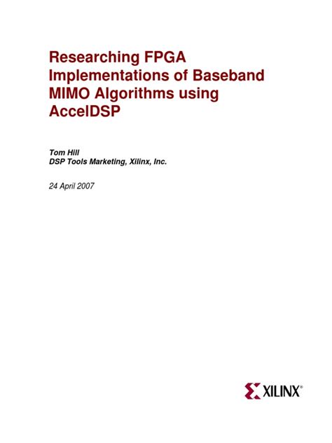 fpga implementation of mimo algorithms pdf wi max mimo