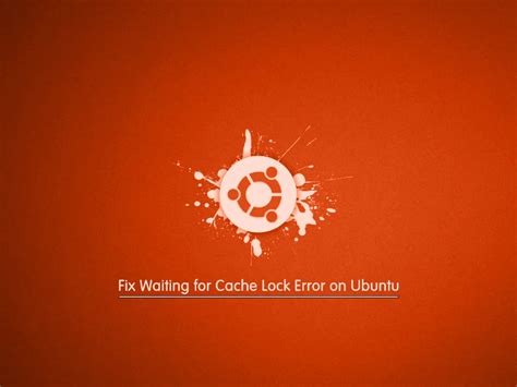 How To Fix Waiting For Cache Lock Error On Ubuntu OrcaCore