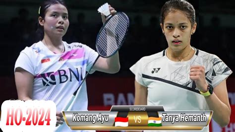 Komang Ayu Cahya Dewi Vs Tanya Hemanth R Hongkong Open Youtube