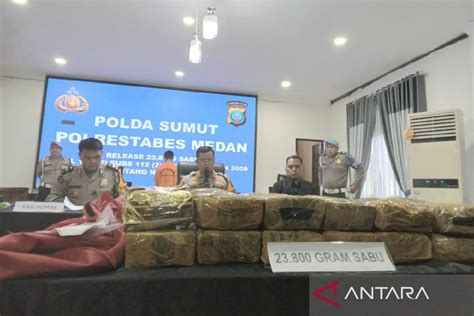 Polrestabes Medan Tangkap Kurir 23 8 Kg Sabu Asal Malaysia ANTARA News