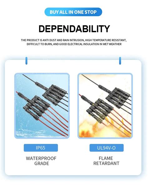 5 To 1 Solar Panel T Branch Solar Panel Connectors Types