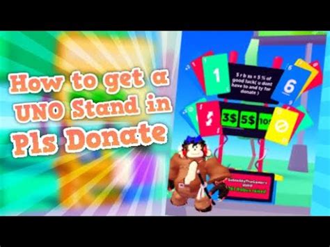 How To Get Uno Stand In Pls Donate On Roblox SkyThoGamers YouTube
