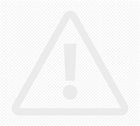 Transparent Warning Caution Triangle Mark Gray Icon Website Color