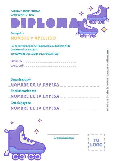 Patinaje crea flyers y pósters online