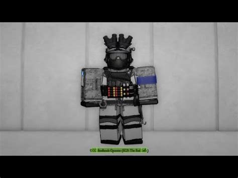 Roblox SCP The Red Lake GOC Steelheads Operator Avatar Build YouTube