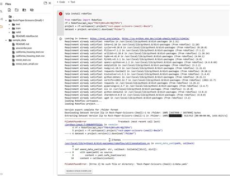 Colab Help Errno 2 No Such File Or Directory Community Help Roboflow
