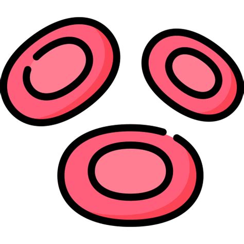 Icono de Las células rojas de la sangre Special Lineal color