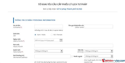 Hướng dẫn làm lý lịch tư pháp trực tuyến online Vietnam visa EDAILY