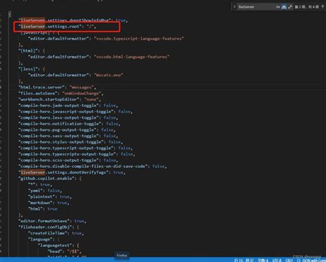 vscode插件live server出错 打开出现本地文件夹目录 invalid path in ttings root settings csdn博客