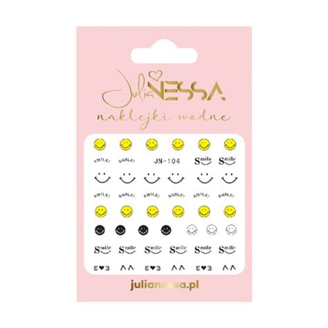 Naklejki Wodne Na Paznokcie Retro Emoji Julia Nessa
