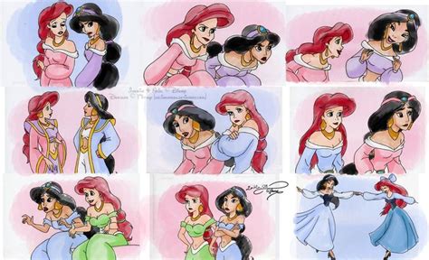 Doodles Jasmine And Ariel Crossover Part Ii Disney