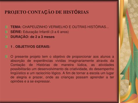 PPT CONTAÇÃO DE HISTÓRIAS PowerPoint Presentation free download ID