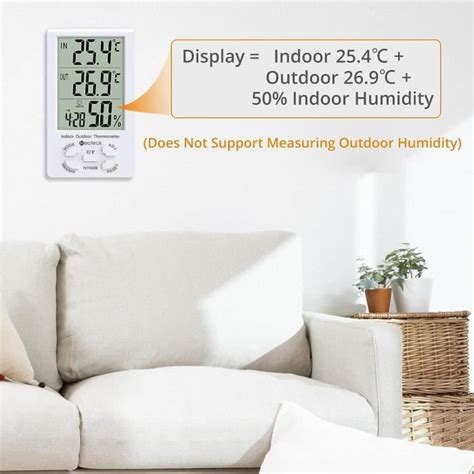 Thermo Hygromètre Thermomètre Hygromètre Numérique Lcd Intérieur