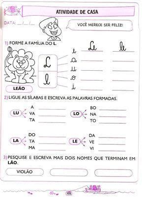 Alfabetização E Letramento Plano De Aula E Silabário Simples