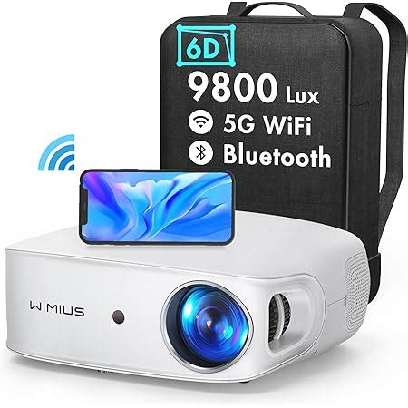 Beamer Full HD 1080P 9500 Lumen Beamer 5G WiFi Bluetooth Beamer