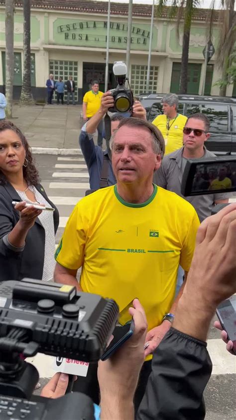 Choquei On Twitter Veja Ap S Votar Jair Bolsonaro Diz Que Tem