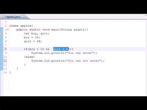 Java Programming Tutorial 11 Logical Operators YouTube