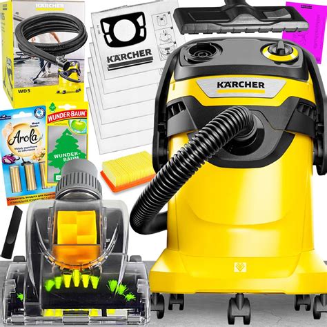NAJNOWSZY ODKURZACZ PRZEMYSŁOWY WD 5 KARCHER MEGA MOC 2000 W ZESTAW