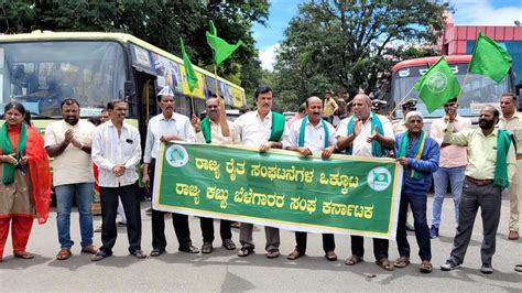Cauvery Row Farmers Outfit Stages Road Blockade In Mysuru Alleging