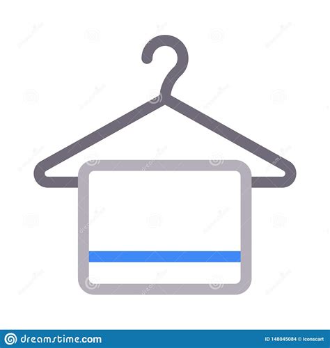 L Nea De Color Fina De La Toalla Icono Del Vector Ilustraci N Del