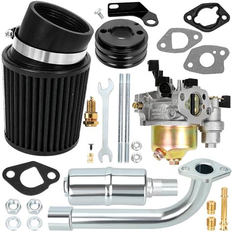 Buy Grehua Upgrade Carburetor Air Filter Adapter Exhaust Pipe Muffler