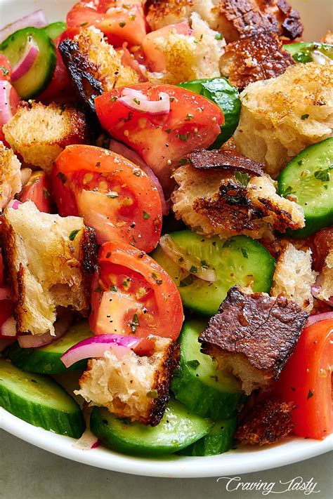 Bread Salad Panzanella Craving Tasty