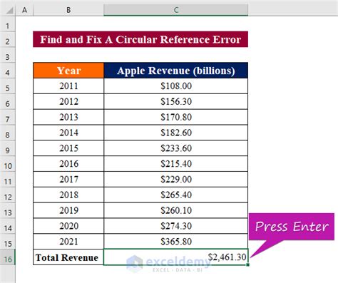 how to fix circular reference error in excel a detailed guideline