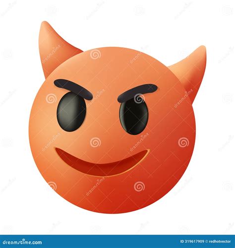 Evil Devil Emoji Popular Chat Elements Happy Red Emoticon With Devil